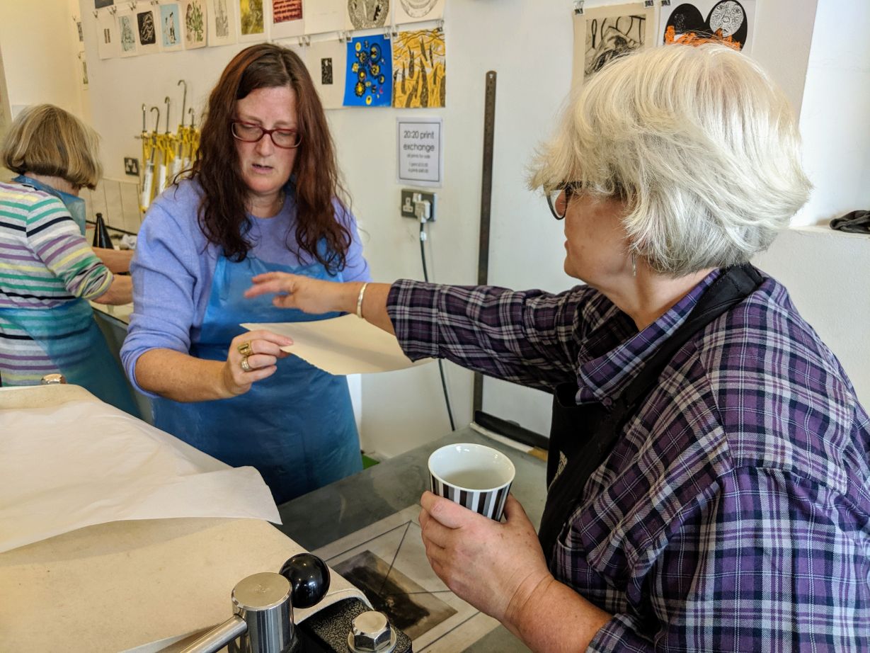 Printmaking workshop at Highland Print Studio in Inverness4 – Wild at Art
